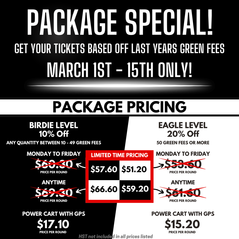 2024 Rates & Packages | Copetown Woods Golf Club