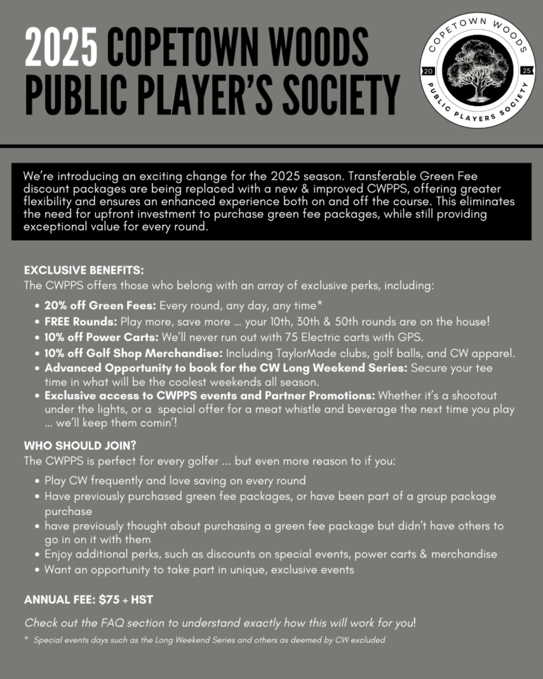 Society 2025 | Copetown Woods Golf Club